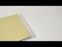 Largura 1220mm Folha de acrílico de espelho cortada ao tamanho Opção de cor rosa-ouro
