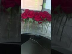 Casa Organização Flower Rose Caixa de armazenamento acrílico fácil de limpar espessura personalizada