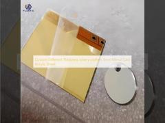 Breedte 1220 mm Spiegel Acryl plaat gesneden op maat Roosgoud Kleur Optie