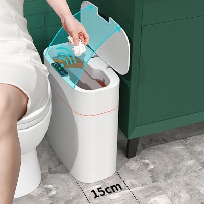 Cina Plastic Trash Can Manufacturer's New Electric Intelligent Automatic Sensor Touchless Smart Trash Can in vendita