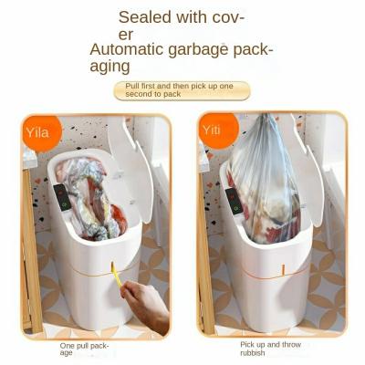 Cina Plastic Trash Can Manufacturer's New Electric Intelligent Automatic Sensor Touchless Smart Trash Can in vendita