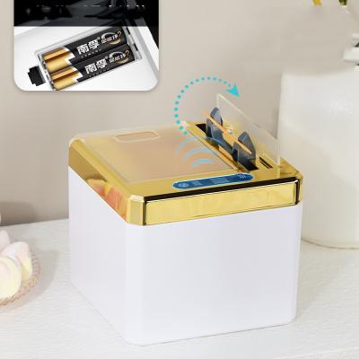 China Pop Up Toothpick Smart Trash Can Automatic Trash Can 13 Gallon for sale