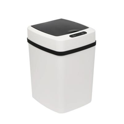 China 14L Sensing Garbage Can Household Living Room Bathroom Kitchen Touch Screen Smart Garbage Can with Lid à venda