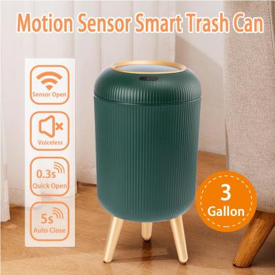Cina 3GL Automatic Trash Can Motion Sensor Kitchen Garbage Can Plastic Electric Smart Garbage Bin in vendita