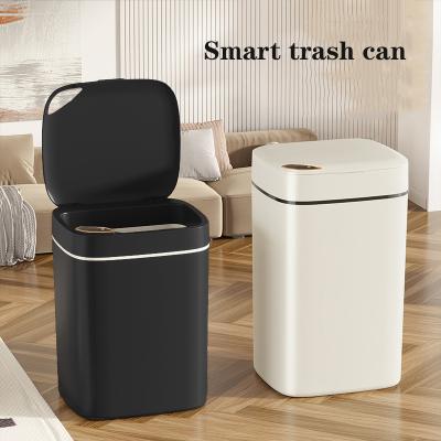 China Cute Smart Self Seal Changing Electronic Touch Automatic Sensor Auto Bag Change Trash Can for sale