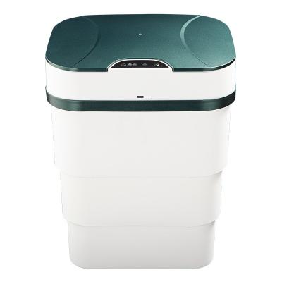 China Household Induction Toilet with Cover Living Room Toilet Creative Automatic Electric Open Cover Intelligent Folding Trash Can for sale