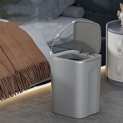 China Smart Sensor Ipx5 Waterproof Trash Bin Small Plastic Touchless Trash Can for sale