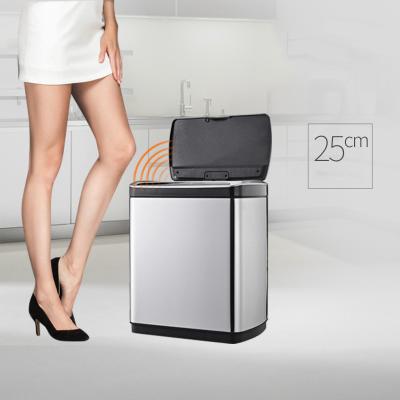 China 30l Large Classified Smart Automatic Bathroom Sensor Trash Can Electric Trash Can for sale
