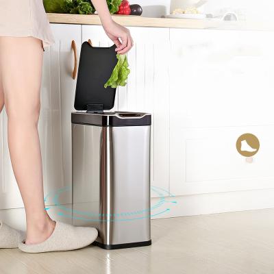 China Hotel & Restaurant Stainless Steel Trash Can Smart Trash Can Stainless Steel Automatic Sensor zu verkaufen