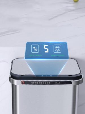 China Customized Dry Wet Sorting Trash Can Stainless Intelligent Sensor Trash Can for sale