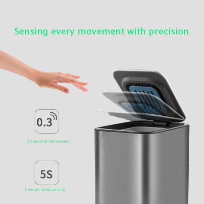 China Customized Smart Home Trash Can Stainless Motion Sensor Trash Can for sale