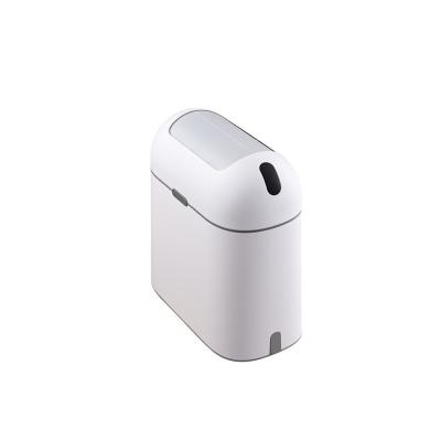 China House Hold Aromatherapy Sensor Slim Plastic Recycled Trash Can with Lid for sale