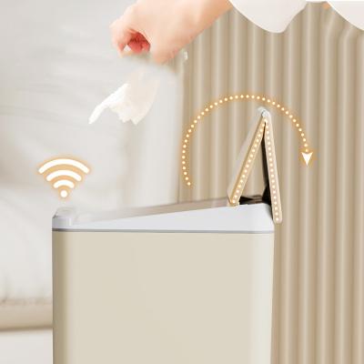 China Wholesale Home Kitchen  Smart Sensor Trash Bin Small Folding Plastic Trash Can for sale