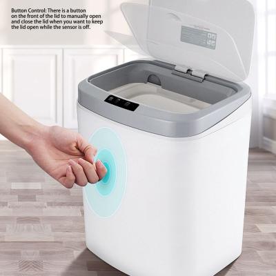 China 16l Fully Automatic Rubbish Bin Household Touchless Electric Smart Sensor Waste Bin Kitchen Living Room en venta
