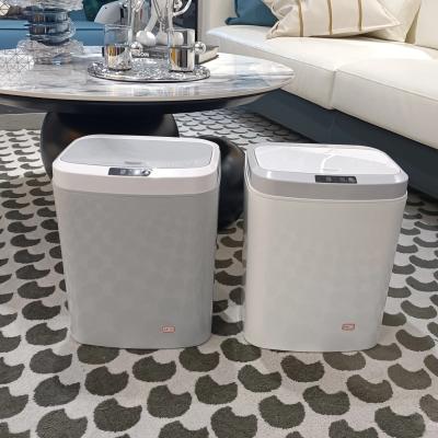 China 16L Button Control  Smart Sensor Waste Bin Stereo Dual Mode Sensing with Night Light for Living Room for Bedroom for sale