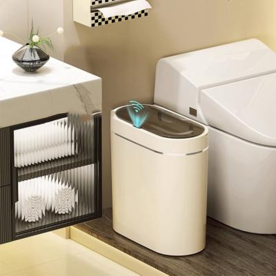 China Home 2023 New Toilet Living Room with Cover Narrow Slit From the Electric Intelligent Induction Garbage Can for sale