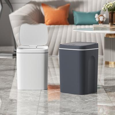 China Kitchen Bathroom Toilet Touch-Free Intelligent Trash Bin Automatic Kitchen Smart Sensor Waste Bin for sale