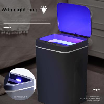 中国 14L Slim Smart Sensor Trash Can Electric Automatic Stainless Steel Garbage Bin Office Kitchen Home Rubbish Dustbin 販売のため