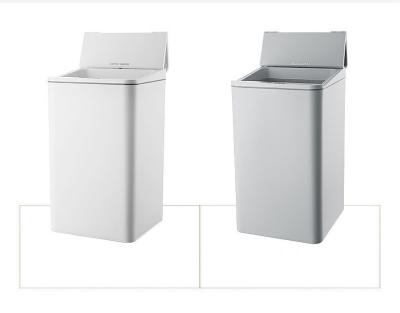 China Bathroom Folding Trash Can with Lid Automatic Slim Big Size Smart Trash Bin Automatic Trash Can en venta