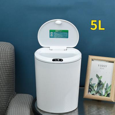 China Smart Sensor Automatic Kitchen Plastic Garbage Waste Bins With Sensor Trash Bin with Lid en venta