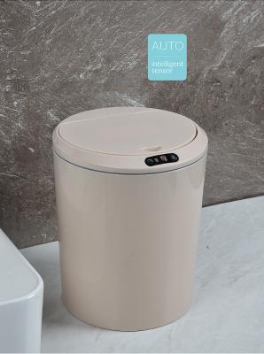 China Smart Sensor Automatic Kitchen Plastic Garbage Waste Bins With Sensor Trash Bin with Lid en venta