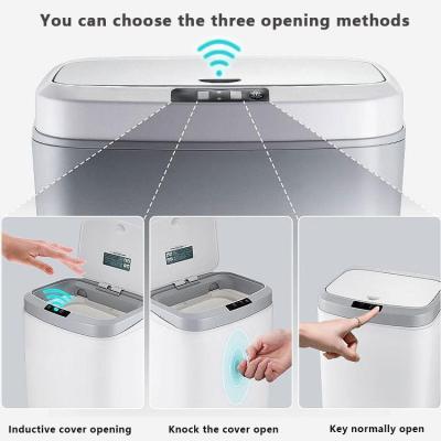 China Automatic Intelligent Smart Trash Can Senso Intelligent Trash Can with Bin Bag Touchless Trash Can for sale