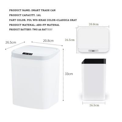 China Automatic Intelligent Smart Trash Can Senso Intelligent Trash Can with Bin Bag Touchless Trash Can for sale