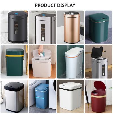 China Automatic Intelligent Smart Trash Can Senso Intelligent Trash Can with Bin Bag Touchless Trash Can for sale