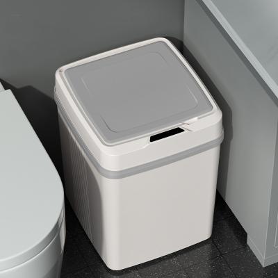 China Household Induction Kitchen Toilet Toilet Fully Automatic Plastic Bucket with Lid Wholesale Smart Trash Can for sale
