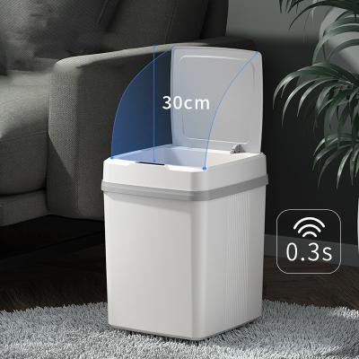 China Household Induction Kitchen Toilet Toilet Fully Automatic Plastic Bucket with Lid Wholesale Smart Trash Can for sale