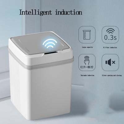 China Household Induction Kitchen Toilet Toilet Fully Automatic Plastic Bucket with Lid Wholesale Smart Trash Can for sale