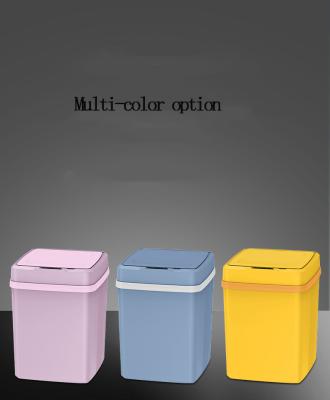 China Household Induction Kitchen Toilet Toilet Fully Automatic Plastic Bucket with Lid Wholesale Smart Trash Can for sale