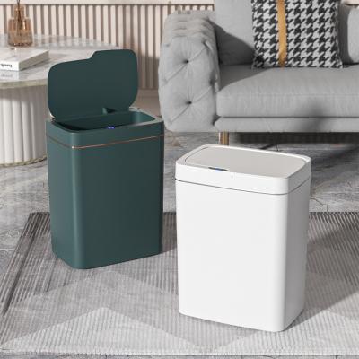 Cina Household Living Room Bathroom Bedroom Large Size with Lid Waterproof Automatic Induction Intelligent Garbage Can in vendita