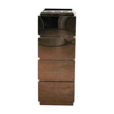 China Hot Selling Hotel Luxury Lobby Natural High-Capacity Rectangle Hotel Barrel High-End Series Trash Can for sale