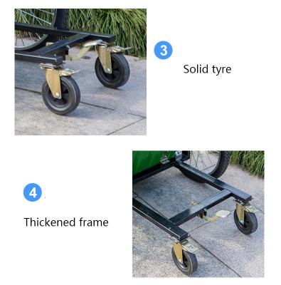 Cina Eco-Friendly 400L Trash Bin Waste Container with Four Wheel in vendita