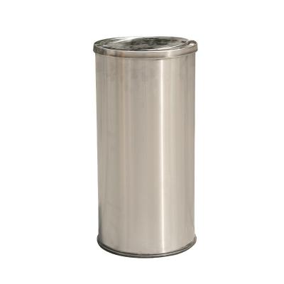 中国 Spot Manufacturers Supply Stainless Steel Single Bucket Clamshell Type Large 30 Liters Hotel Lobby Available Garbage Can 販売のため