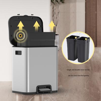 China Golden 20 Liters High Quality Stainless Steel Bucket Metal Ashytray Litter Metal 20 Litre Bins with Handle Bin for sale