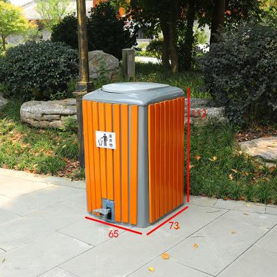 China 100l Double Outdoor Steel Sorting Garbage Bin with with Ash Tray Heavy Duty Trash Can for sale