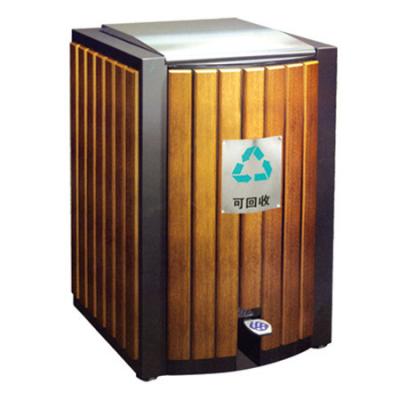 中国 Wood Craft Outdoor Recycling Plastic Trash Can 販売のため
