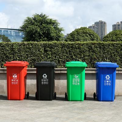 China Wholesale High Quality 32 Gllon Plastic Recycled Dustbin Trash Bin With Wheelie Outdoor Wheelie Bin Te koop