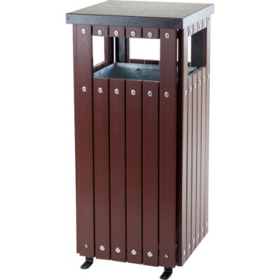 China Outdoor Trash Can Garbage Recycle Bin Metal Trash Recycling Trash Can for sale