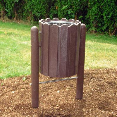 China Outdoor Trash Can Garbage Recycle Bin Metal Trash Recycling Trash Can for sale
