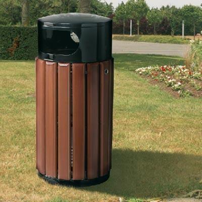China Outdoor Trash Can Garbage Recycle Bin Metal Trash Recycling Trash Can for sale