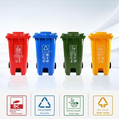 중국 240l Customised Dustbins Wheelie Bin Wheels Wheelie Bin Store with Lid 판매용