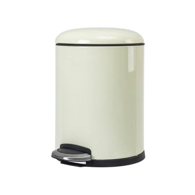 China Indoor Living Room Bathroom Stainless Steel Pedal Trash Can en venta