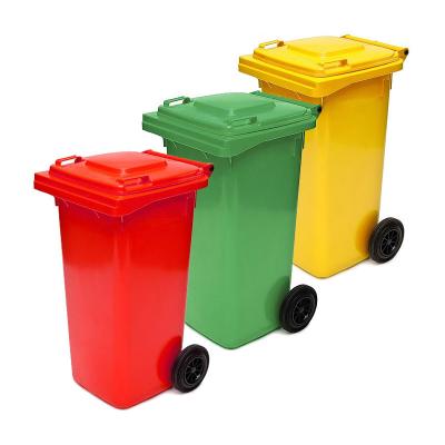 China 96 Gallon Outdoor Large Plastic Bids Plastic Standing Garbage Bin with Wheels zu verkaufen