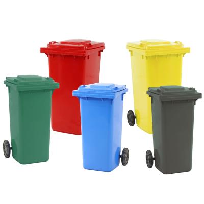 China 240l Waste Recycling Container Garbage Bin Wheelie Plastic Wheelie Bin with Pedal Lid for sale