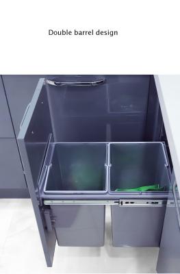 China Hanging Trash Can for Kitchen Cabinet Door Cabinet Trash Can Rectangle Waste Bins for sale