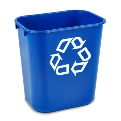 China 15L Lidless Small Plastic Trash Can For Office Household Recycle Garbage Can for sale