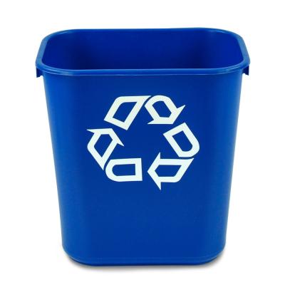 China 15L Lidless Small Plastic Trash Can For Office Household Recycle Garbage Can for sale